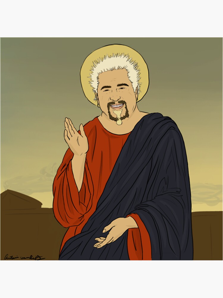 "Copy of Guy Fieri Flavortown Merch Flavortown " Sticker for Sale by ...