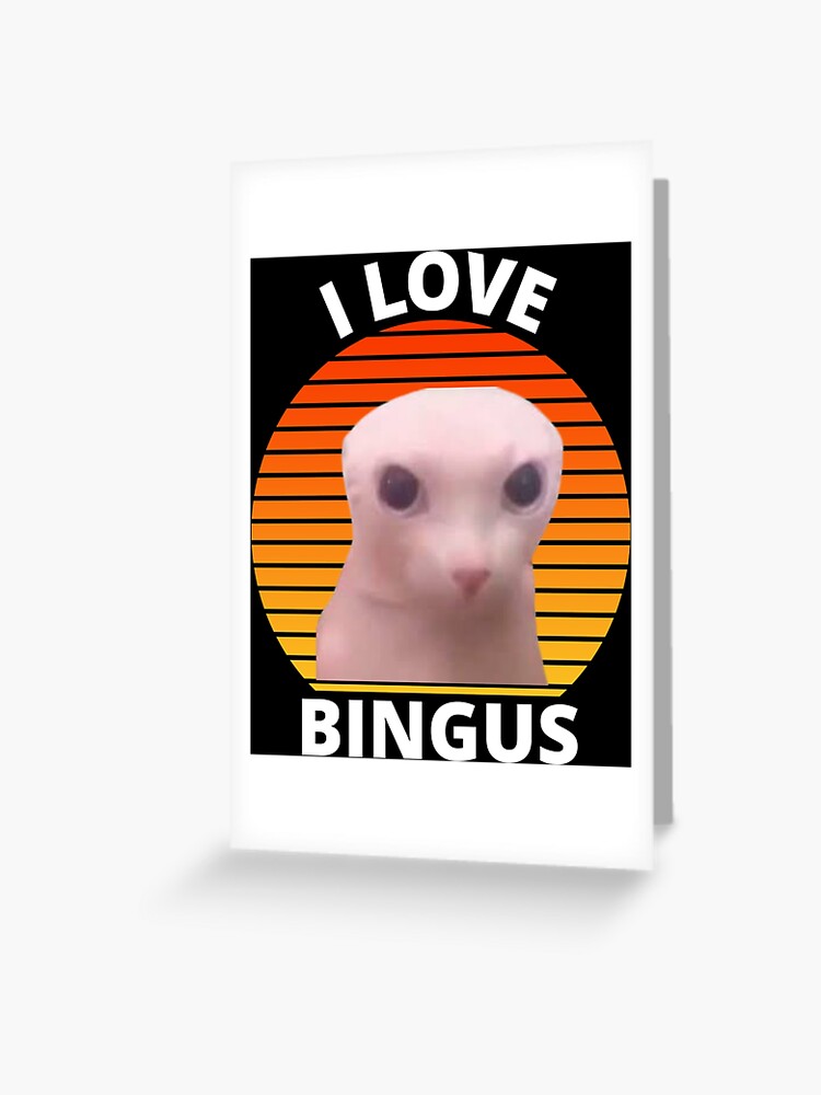 "I Love Bingus Meme " Greeting Card for Sale by TheValkyries09 | Redbubble