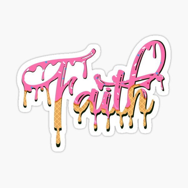 "Faith dripping donut" Sticker for Sale by jmspeedy661 | Redbubble