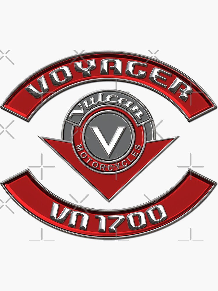 "Chrome patch Vulcan Voyager VN 1700" Sticker for Sale by Vulcan-VN ...