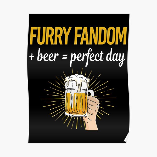 "Beer Perfect Day Furry Fandom Furrie Fursona Fursuit Anthropomorphic ...