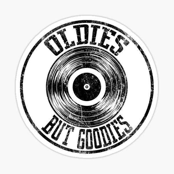"Vinyl Oldies But Goodies - Vintage Black" Sticker for Sale by James ...