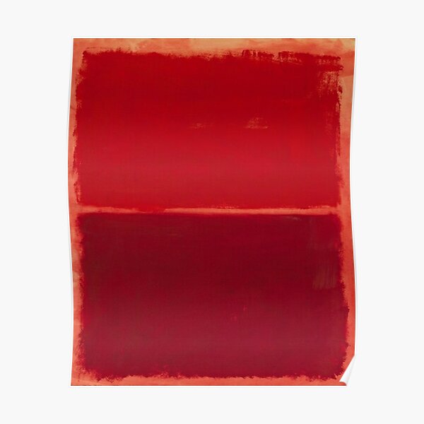 Póster «Pintura de Mark Rothko, rojo, rojo oscuro, ilustraciones de ...