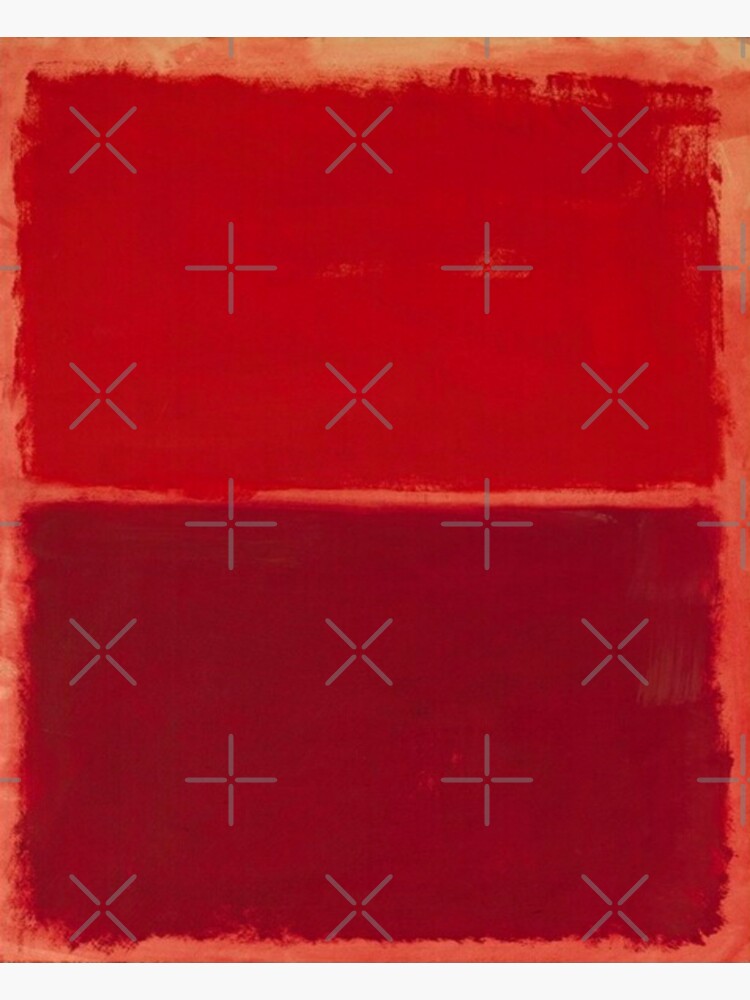 "Mark rothko painting,red,dark red, artwork by mark rothko " Sticker ...