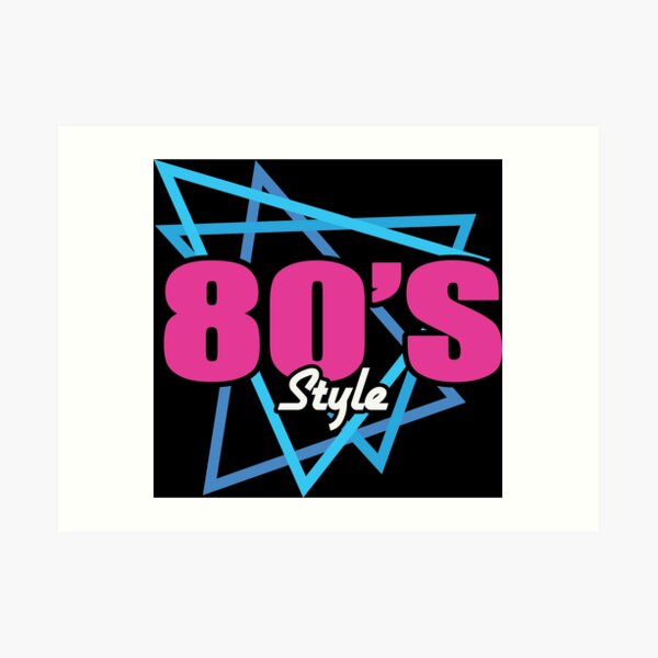 "80's neon sign. 80s retro vintage. vintage 1980s." Art Print for Sale ...