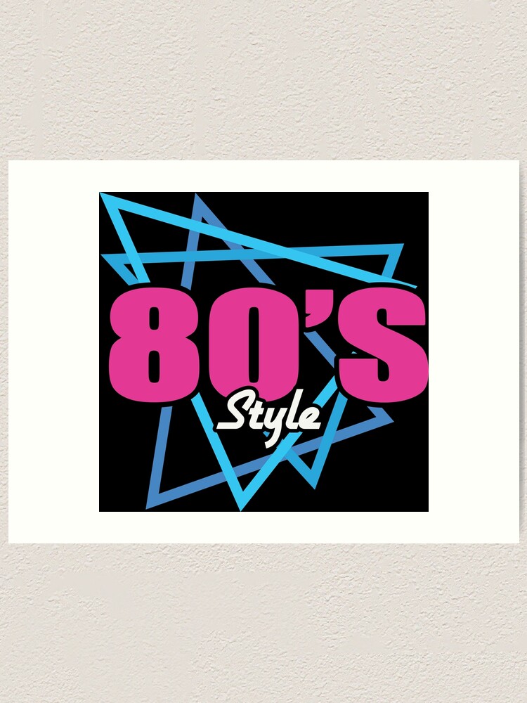 "80's neon sign. 80s retro vintage. vintage 1980s." Art Print for Sale ...