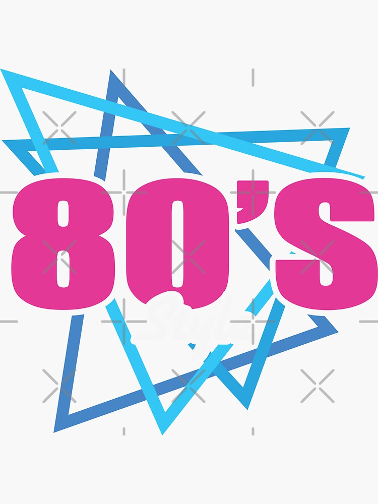 "80's neon sign. 80s retro vintage. vintage 1980s." Sticker for Sale by ...