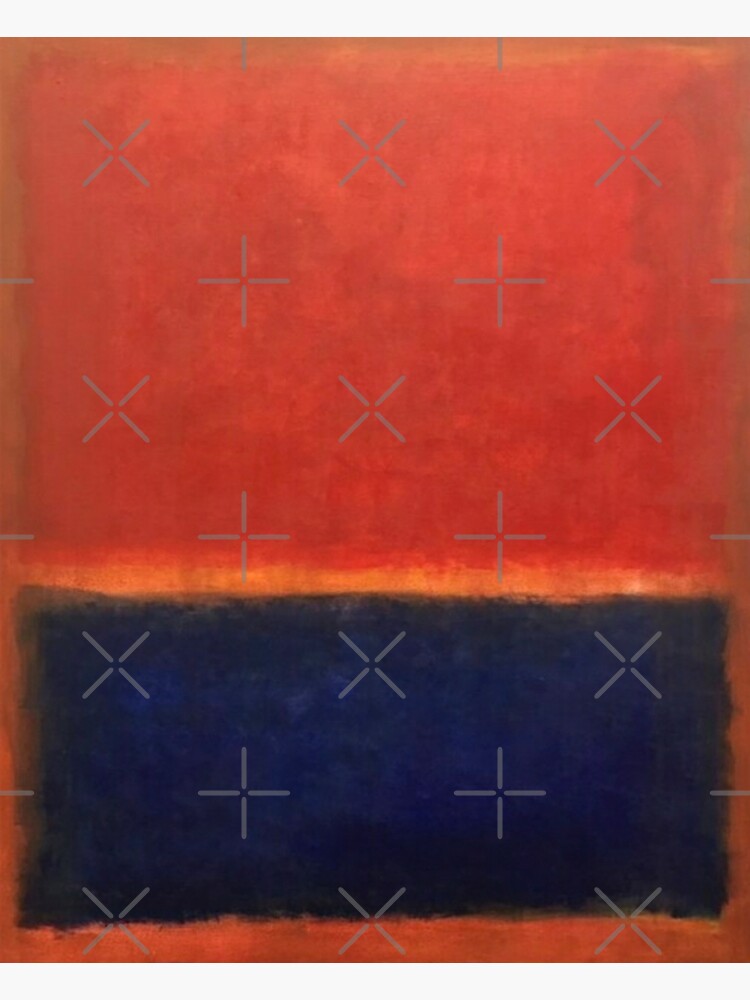 "Mark rothko painting,red,Navy Blue, artwork by mark rothko " Poster ...
