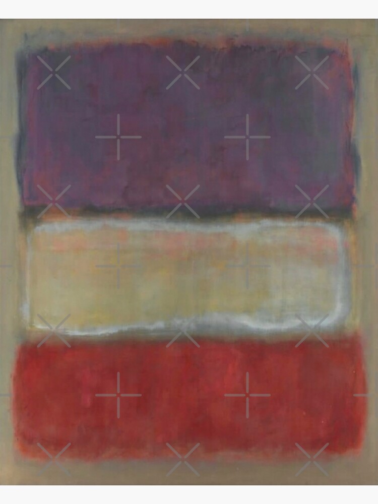 Póster «Pintura de Mark Rothko, rojo, blanco, púrpura, ilustraciones de ...