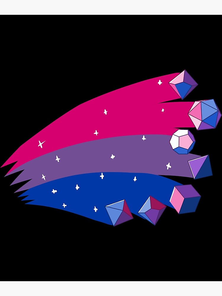 "Roll for Bi Pride " Poster for Sale by WalteGerber | Redbubble
