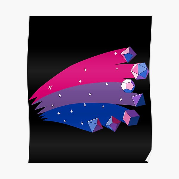 "Roll for Bi Pride " Poster for Sale by WalteGerber | Redbubble