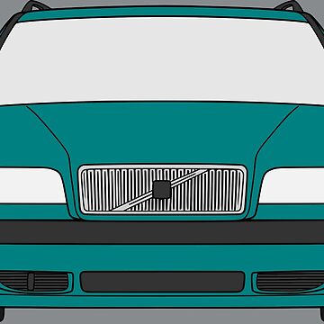 "Volvo 850 Wagon T5 Estate torquoise color" Sticker for Sale by ...