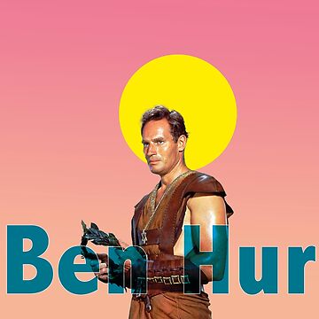 "Charlton Heston, monumental film Ben Hur, William Wyler" Essential T-Shirt by Mauswohn | Redbubble
