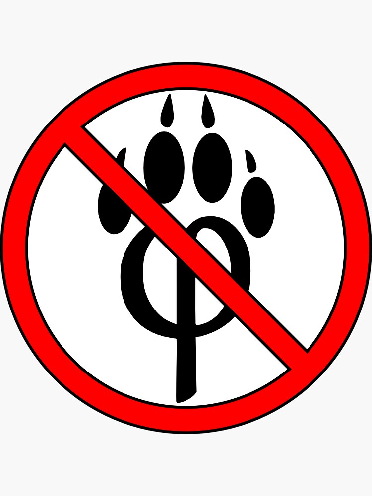 "anti furry classic art" Sticker for Sale by KlausBachmann | Redbubble