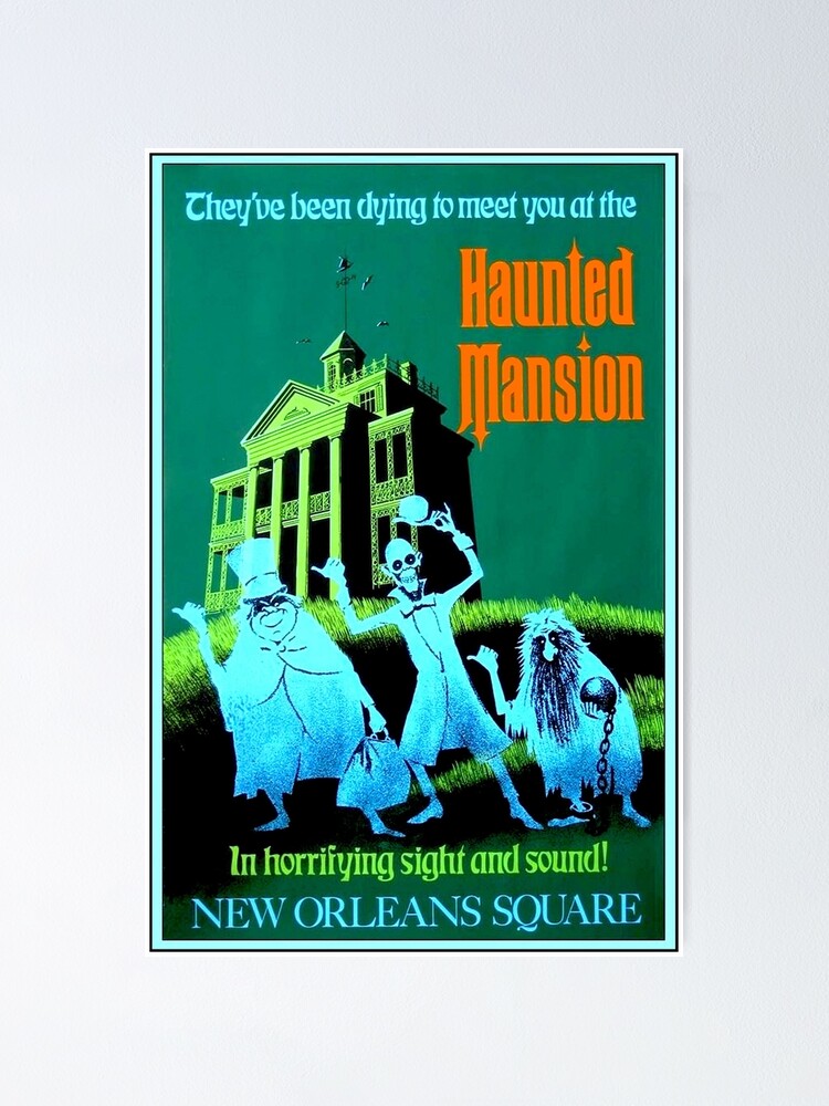 "NEW ORLEANS : Vintage Haunted Mansion Advertising Print" Poster for ...