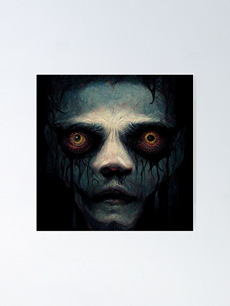 "SCARY FACE" Poster for Sale by Spoillone | Redbubble