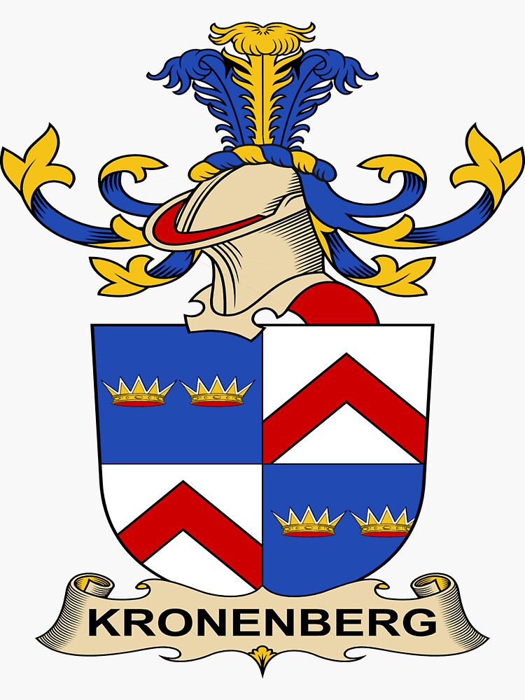 "Kronenberg" Sticker for Sale by HaroldHeraldry | Redbubble