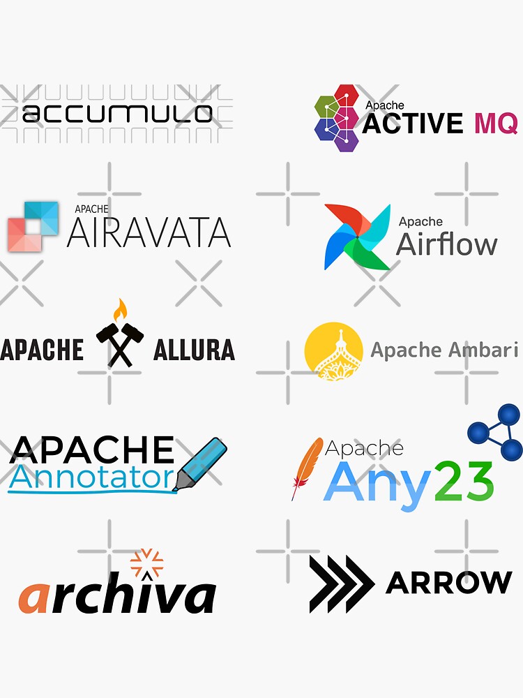Apache Accumulo, ActiveMQ, Airavata, Airflow, Allura, Ambari, Annotator, Any23, Archiva, Arrow ...