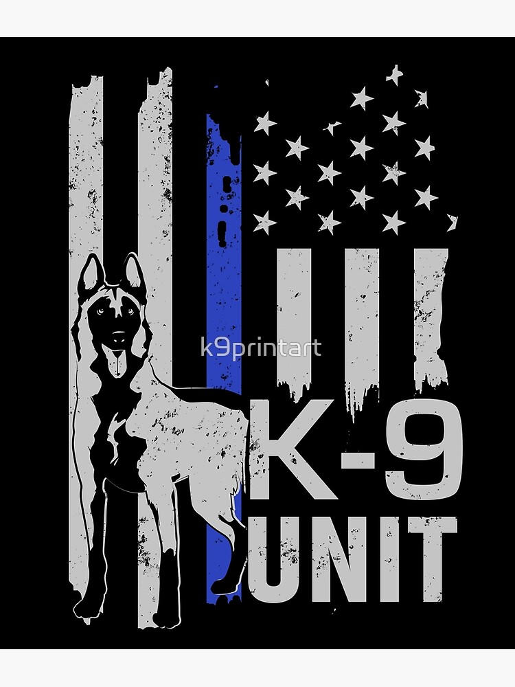 "Malinois - K9 Unit" Poster for Sale by k9printart | Redbubble