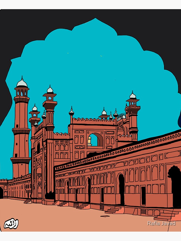 "Badshahi Mosque, Lahore - Pakistan" Sticker for Sale by httpartless ...