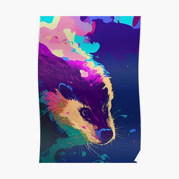 "Concept colorful beaver portrait" Poster for Sale by seneremin | Redbubble