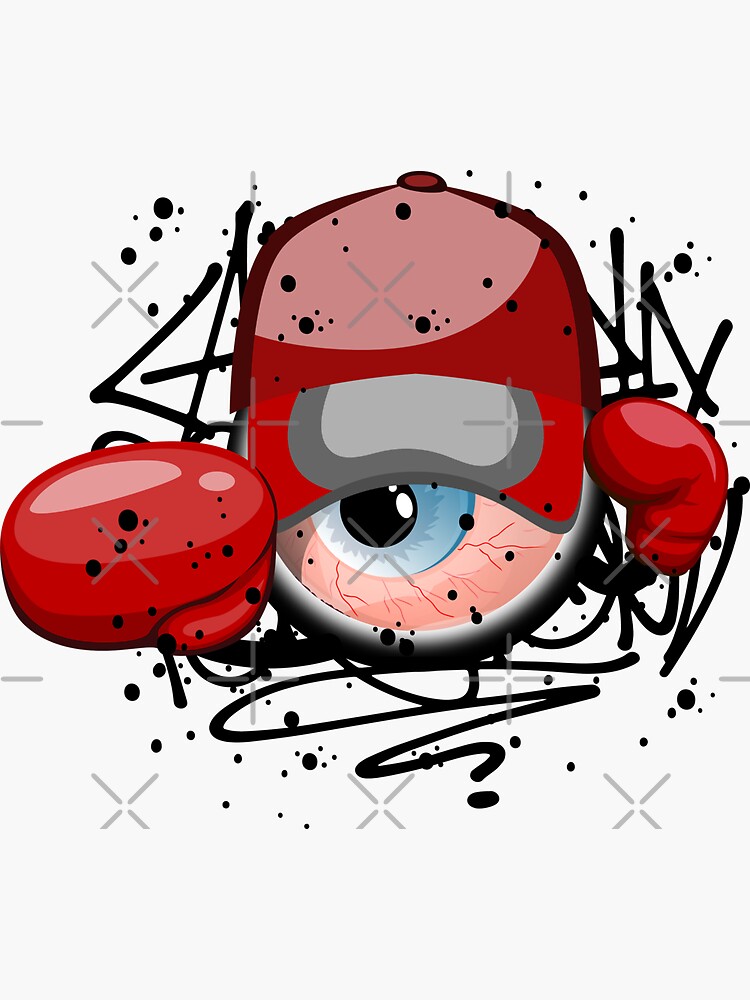 "Boxing Monster Graffiti Street Art" Sticker for Sale by ...