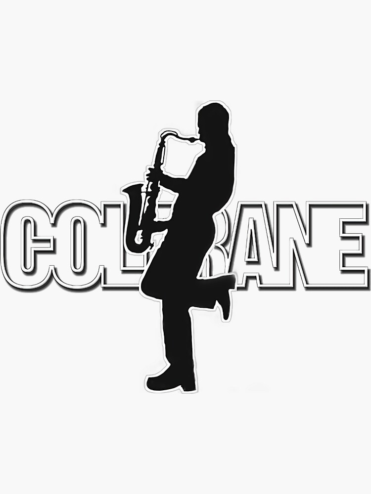 "John Coltrane" Sticker for Sale by lyndsaypate | Redbubble