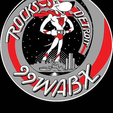 "99 WABX ROCKS DETROIT Retro Radio Station Design " Sticker for Sale by ...