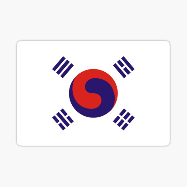 "Flag of Korea" Sticker for Sale by Frogpen | Redbubble
