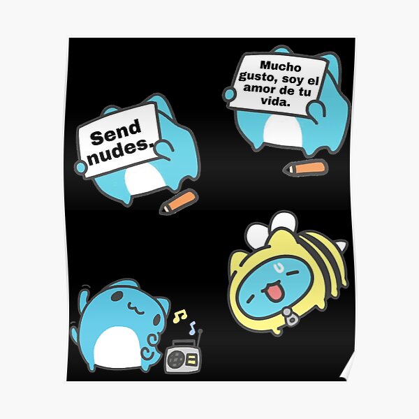 Bugcat Capoo Poster For Sale By Gheebeanscrafty Redbubble