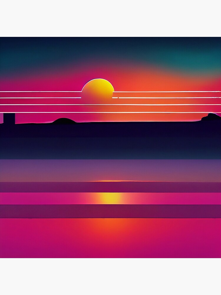 "vaporwave jazz album cover sunset" Poster for Sale by lazypixel7 | Redbubble