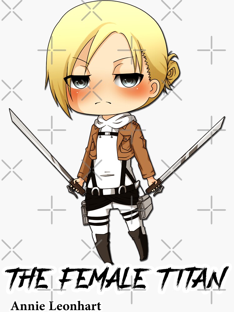 "Attack on Titan Annie Leonhart" Sticker for Sale by Hunter-Wolfman ...