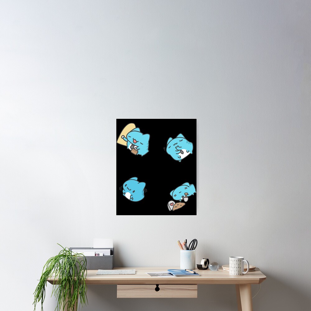 "bugcat capoo " Poster for Sale by GheeBeansCrafty | Redbubble