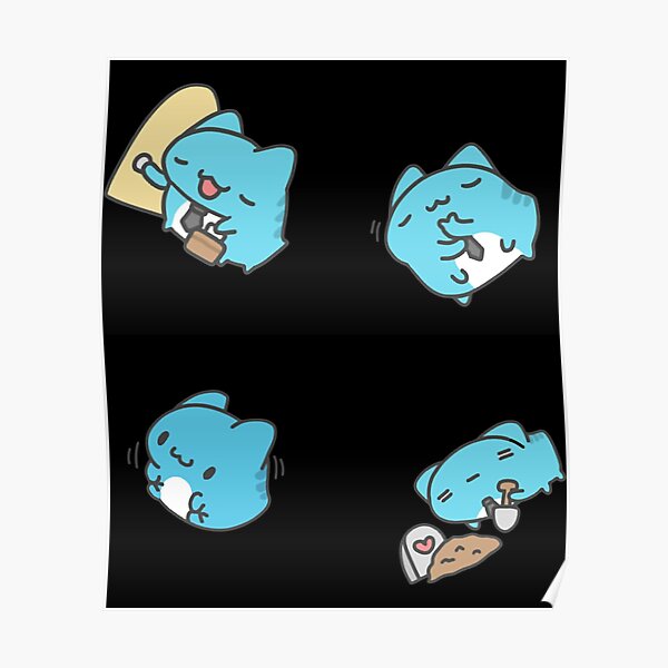 "bugcat capoo " Poster for Sale by GheeBeansCrafty | Redbubble