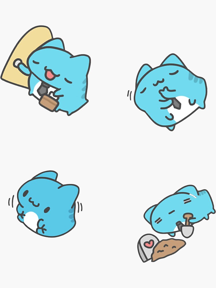 "bugcat capoo " Sticker for Sale by GheeBeansCrafty | Redbubble