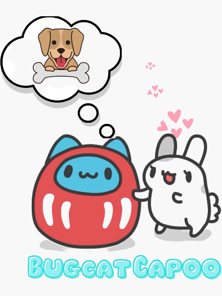 "bugcat capoo and the bunny" Sticker for Sale by GheeBeansCrafty | Redbubble