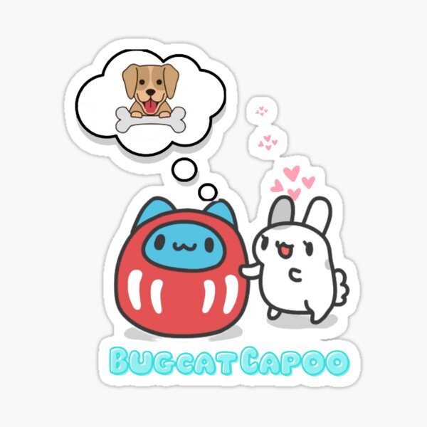 "bugcat capoo and the bunny" Sticker for Sale by GheeBeansCrafty ...