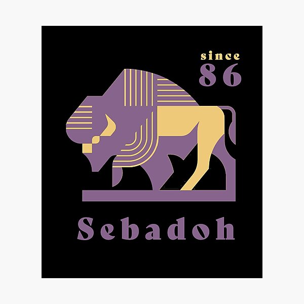 Lámina fotográfica «Sebadoh: gráfico vintage de búfalo, desde 86 ...