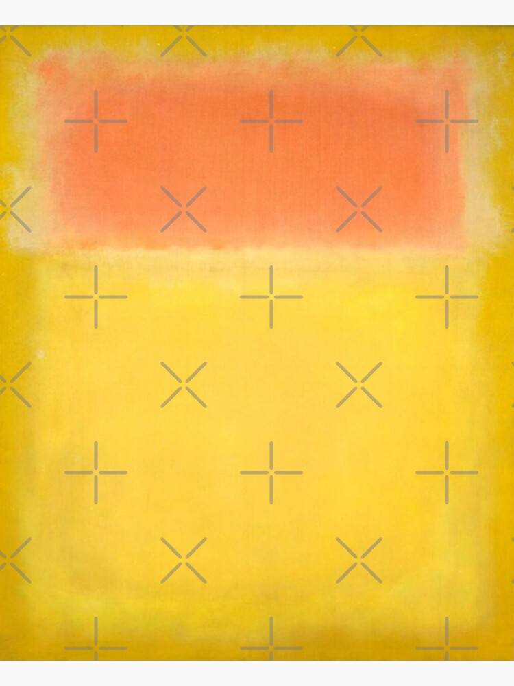 "Mark rothko painting, yellow, orange, artwork by mark rothko " Sticker ...