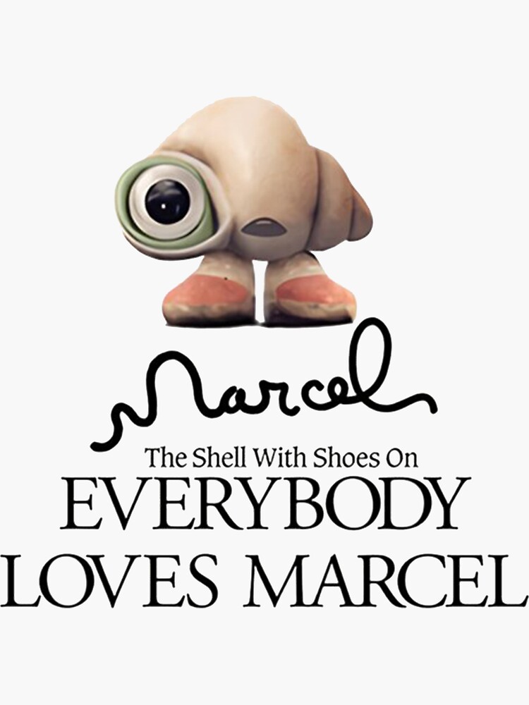 "Marcel The Shell Shoes On" Sticker for Sale by Artalk | Redbubble