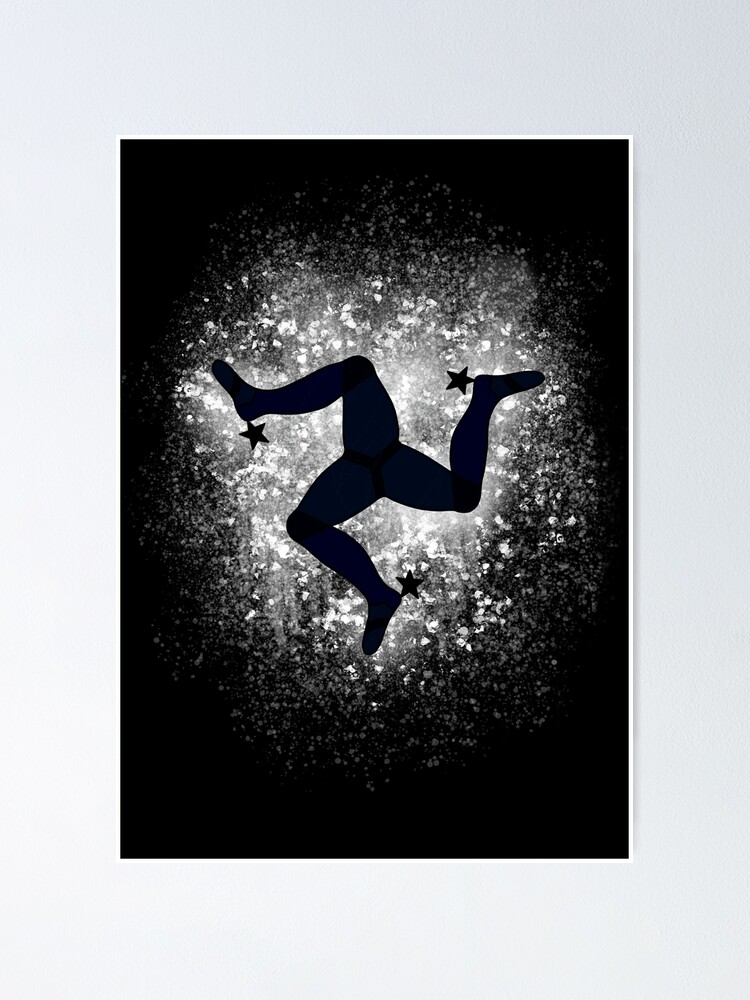 "Three legs of man " Poster for Sale by Manxcraft | Redbubble