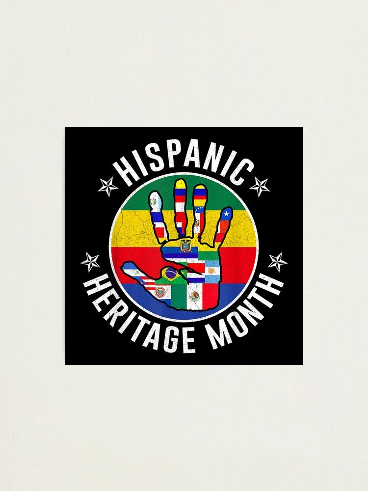 Lámina fotográfica «Decoración Del Mes De La Herencia Hispana Manos ...