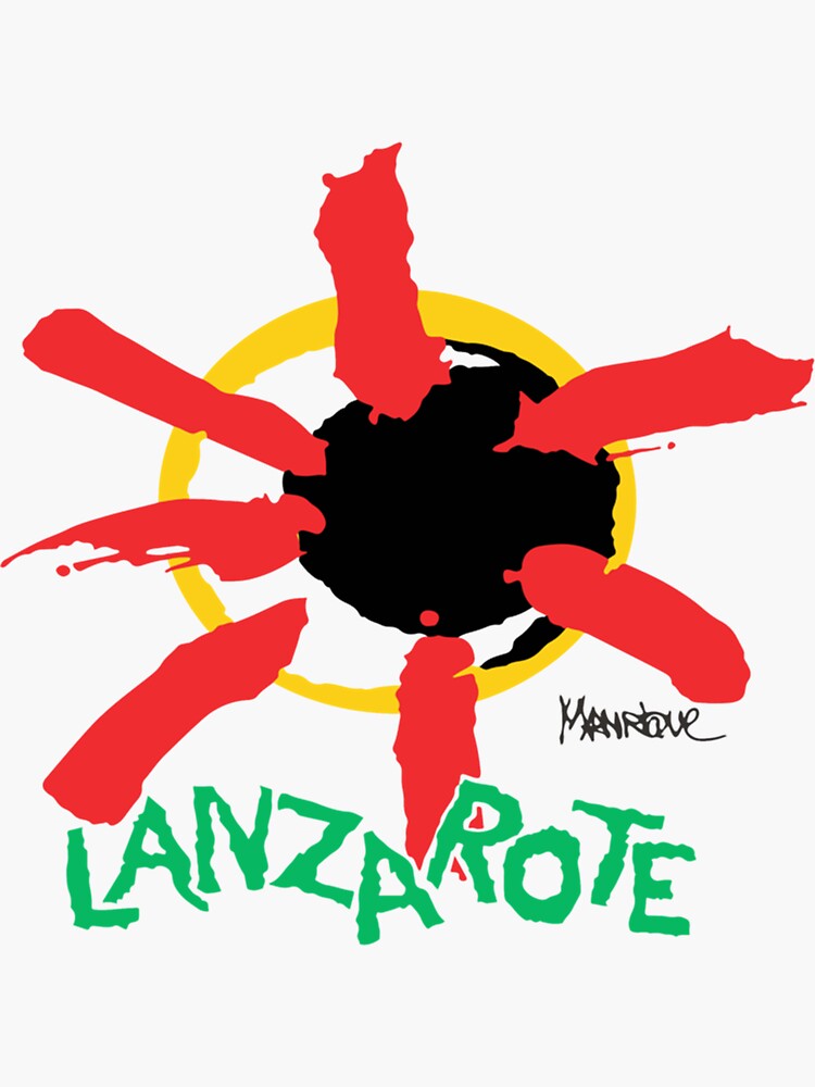 "Lanzarote Art" Sticker for Sale by TRISTONLISA | Redbubble