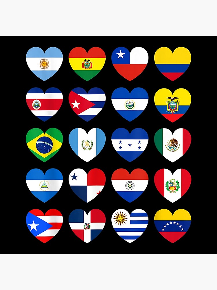 Lámina metálica «Mes de la herencia hispana Latino Todos los países ...