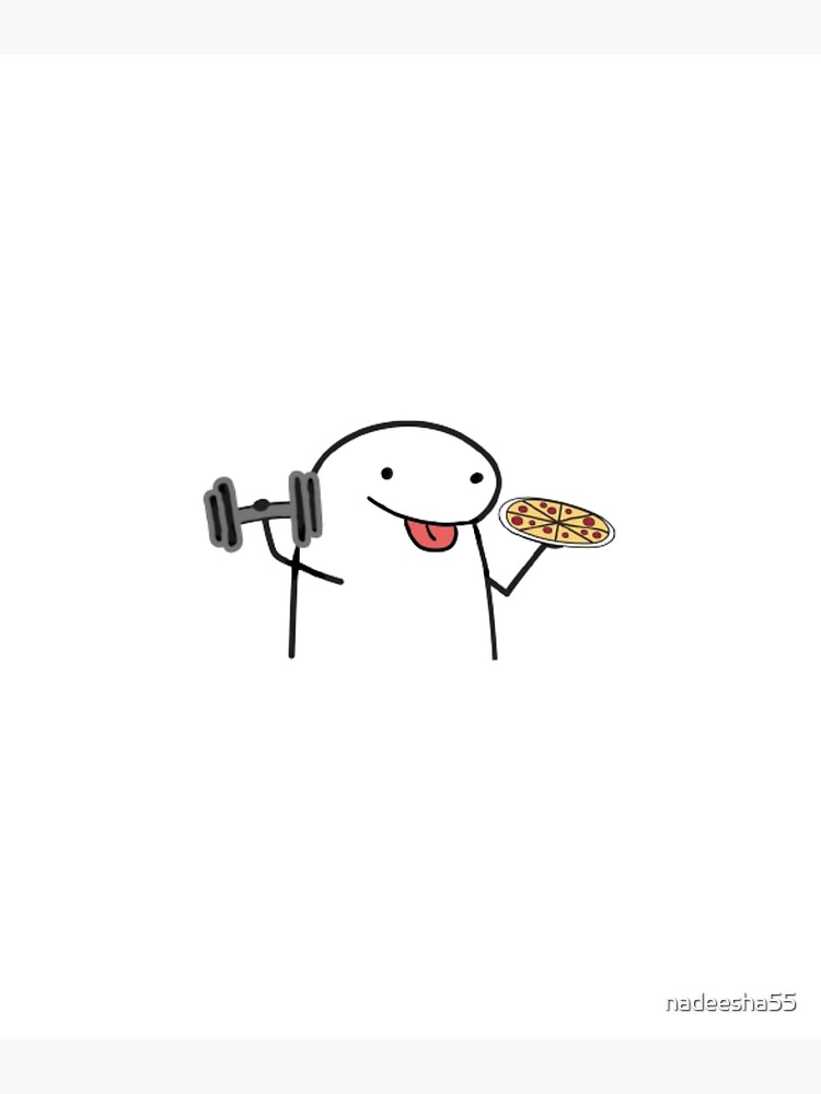 "Flork -gym and pizza lover" Poster for Sale by nadeesha55 | Redbubble