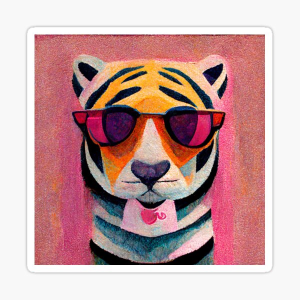 "Igor the tiger" Sticker for Sale by RoseAesthetic | Redbubble