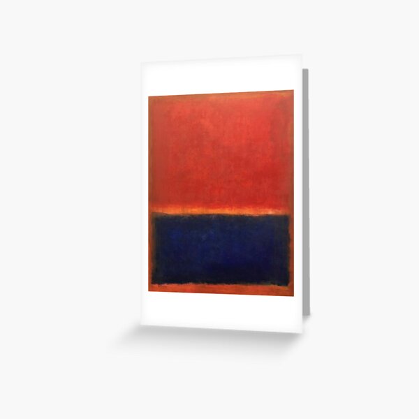 "Mark Rothko Painting, Red, Navy Blue, artwork by mark rothko ...