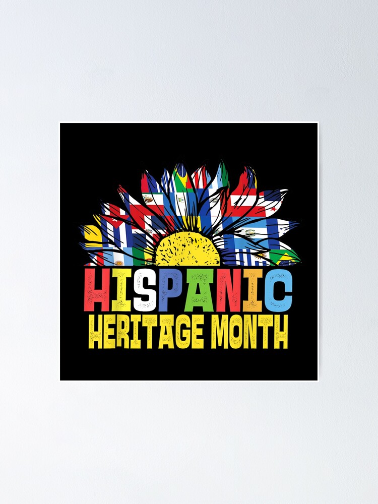 Póster «Mes de la Herencia Hispana Todos los países latinos Medio ...