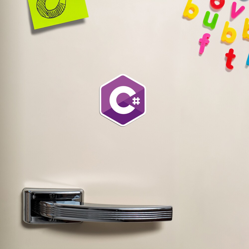 "C# Sharp logo" Sticker for Sale by hipstuff | Redbubble
