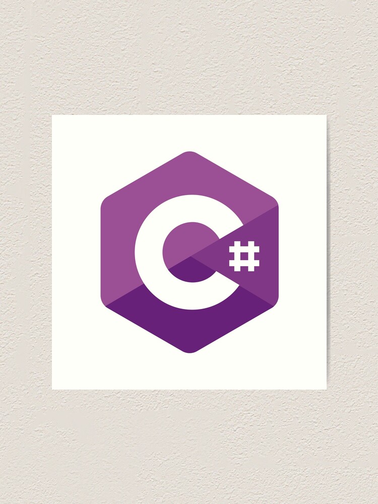 "C# Sharp logo" Art Print for Sale by hipstuff | Redbubble